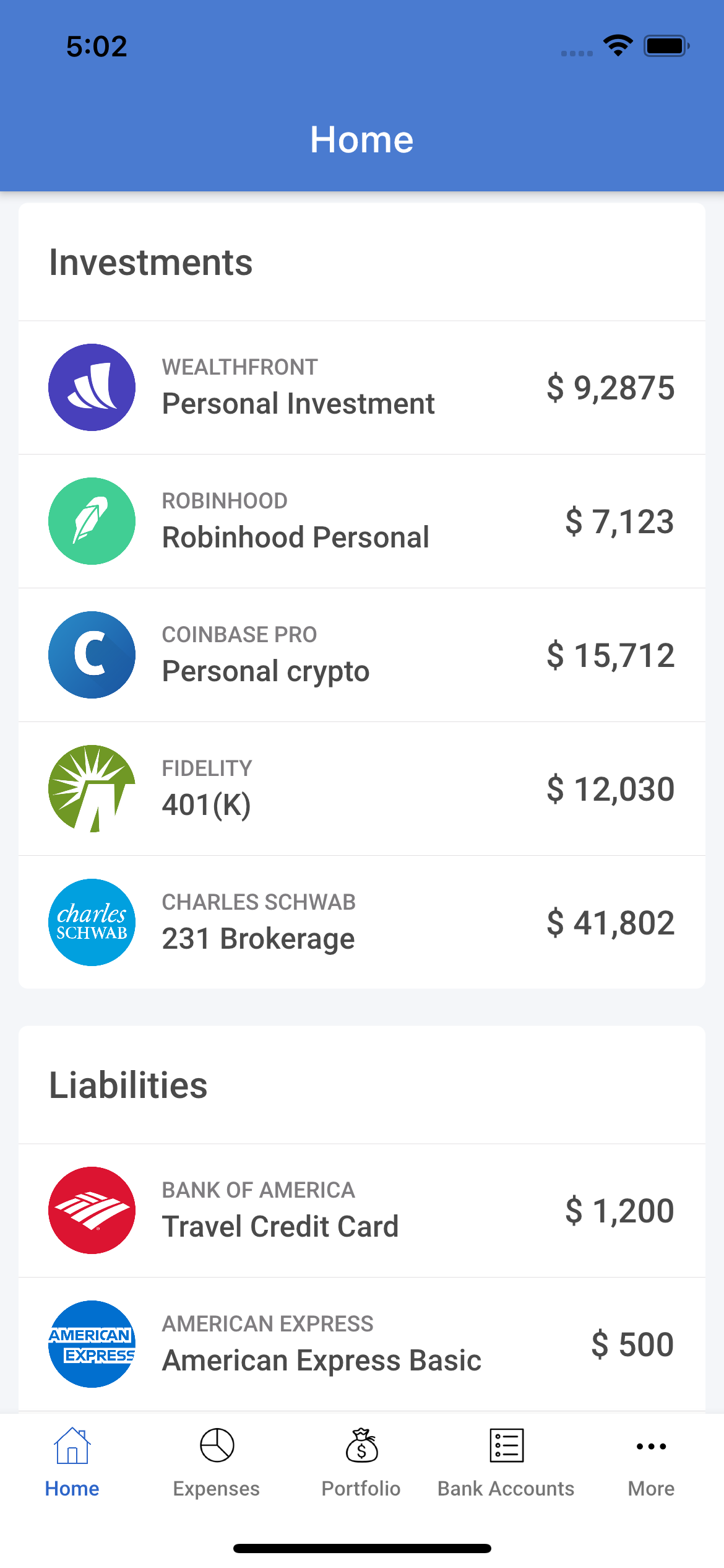 Flutter Finance App Template - Instaflutter